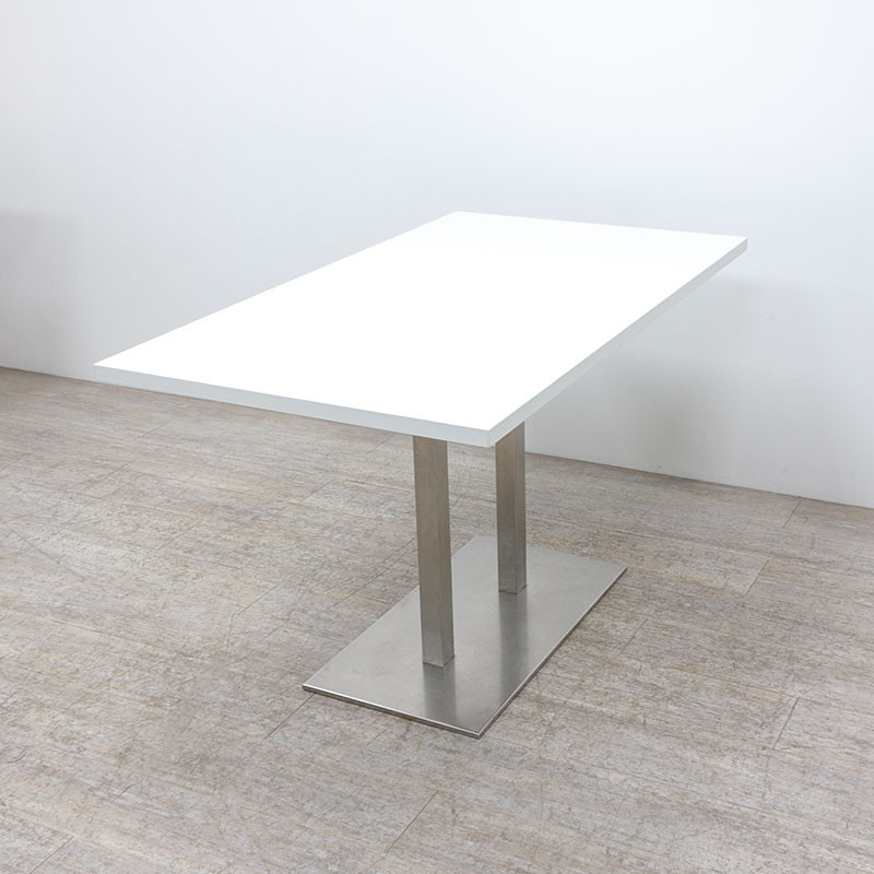 Table réfectoire d'occasion reconditionnée PEDRALI L130 Blanc